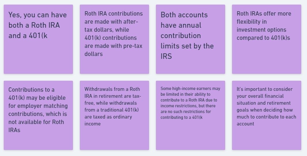 Can You Have Both a Roth IRA and a 401(k), and Which Is Better?