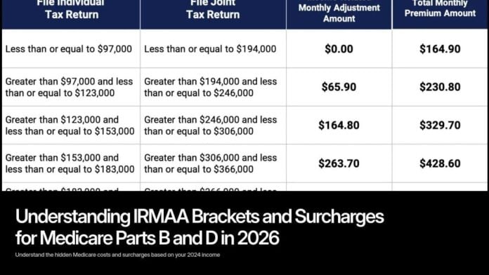 Understanding IRMAA Brackets and Surcharges for Medicare Parts B and D ...