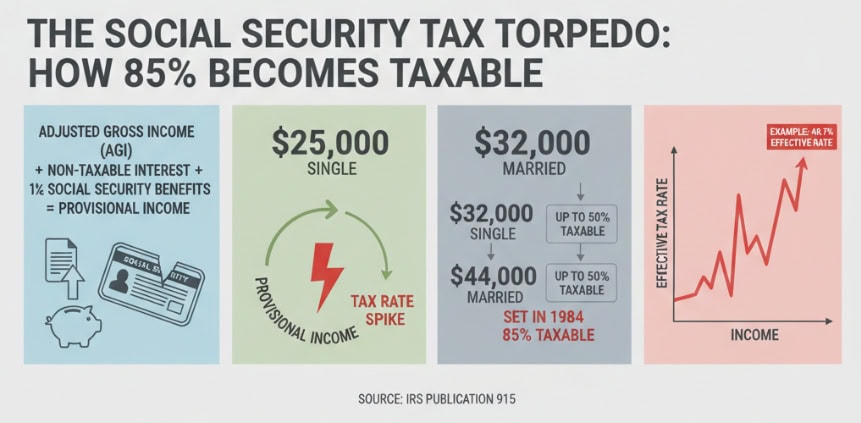 How Social Security Gets Taxed at 85% AND Triggers IRMAA (Avoid This ...